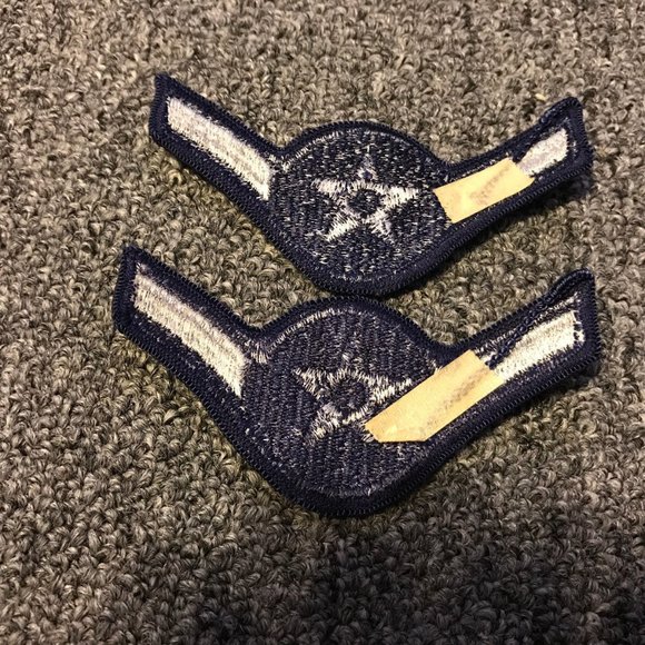 Accessories | 1 Pair 2 Patches 19761993 Usaf Air Force Rank Patch ...